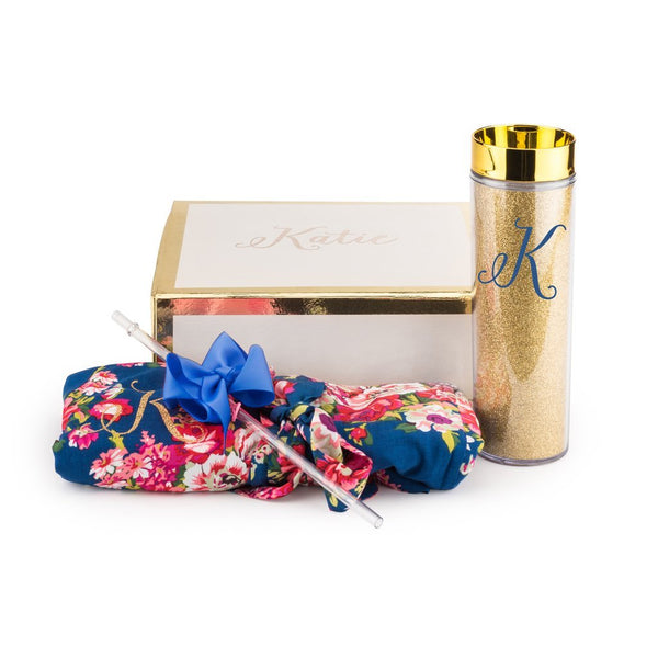 Custom Engraved Tumbler & Robe Box Set - Bridesmaid Gift - Bridesmaid ...