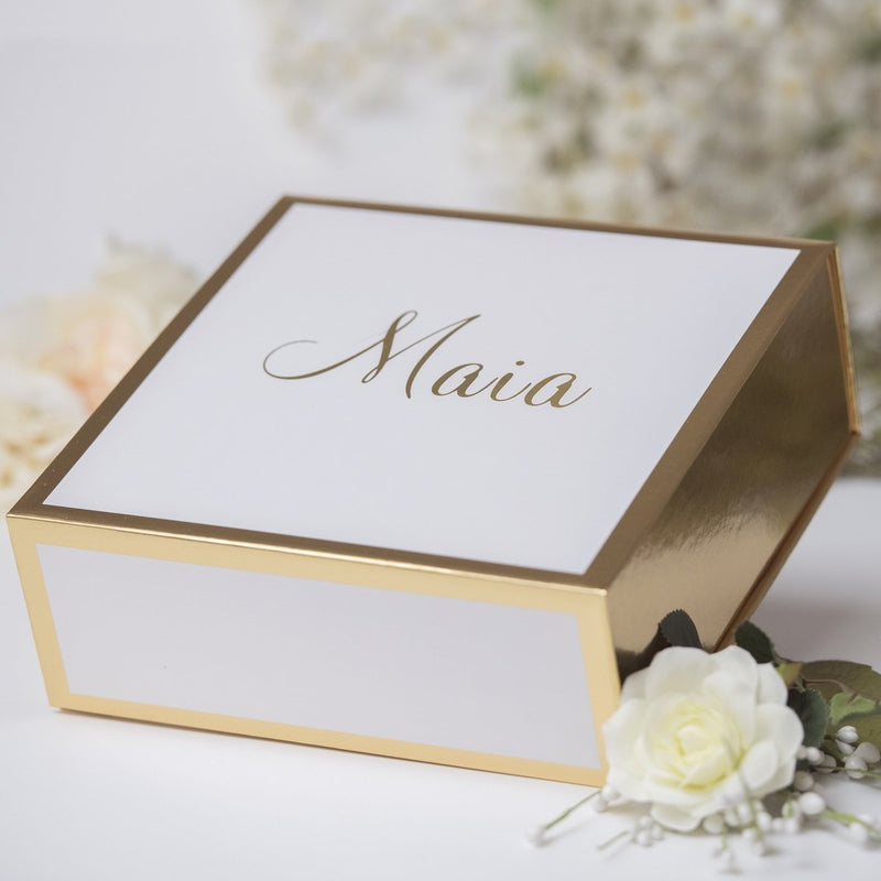 Bridal Robe and Stemless Wine Cup Gift Box - Bridesmaid Gifts ...