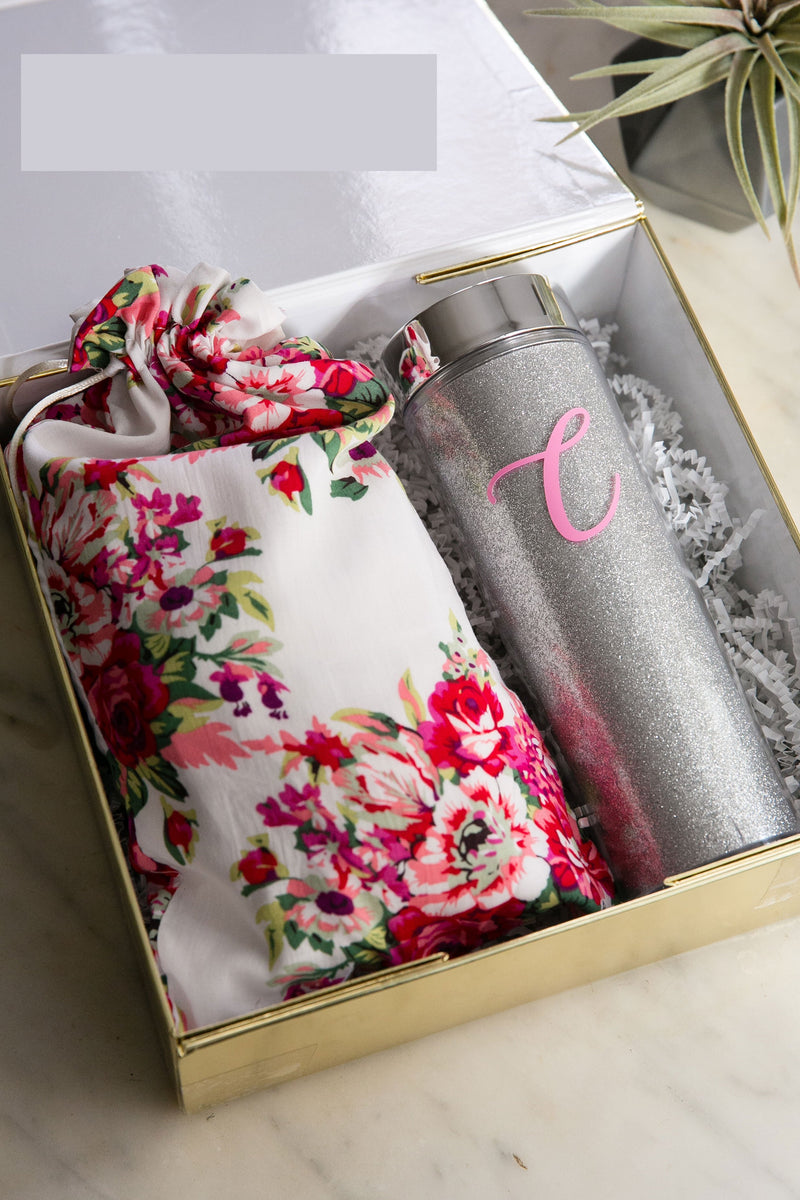 Custom Engraved Tumbler & Robe Box Set - Bridesmaid Gift - Bridesmaid ...